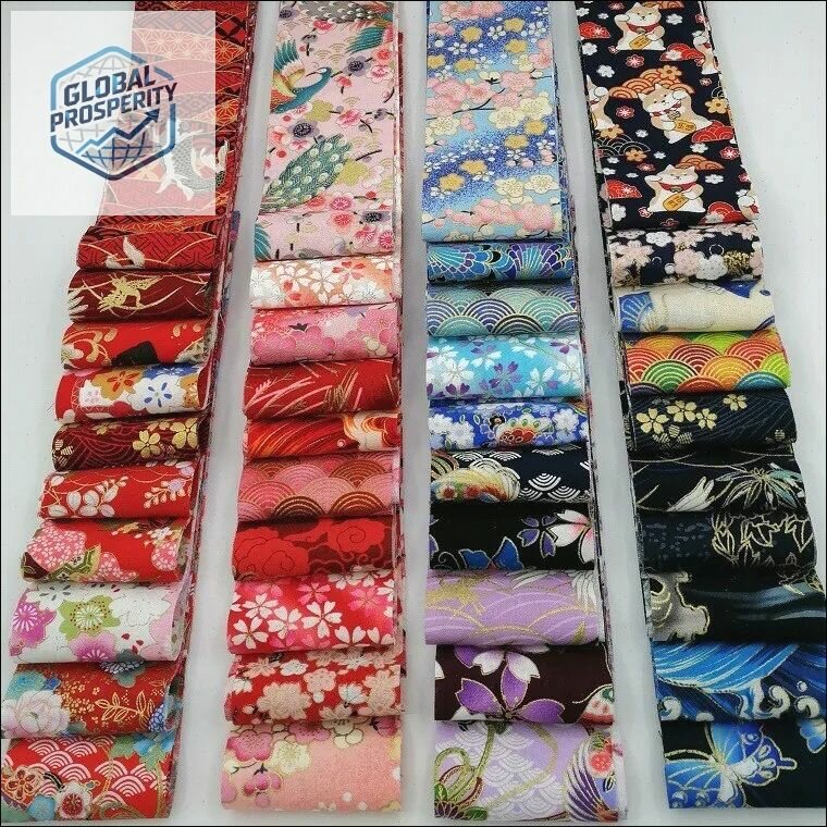 Полоски ткани Jelly Roll для Квилтинга, 40 ШТ. Хлопок