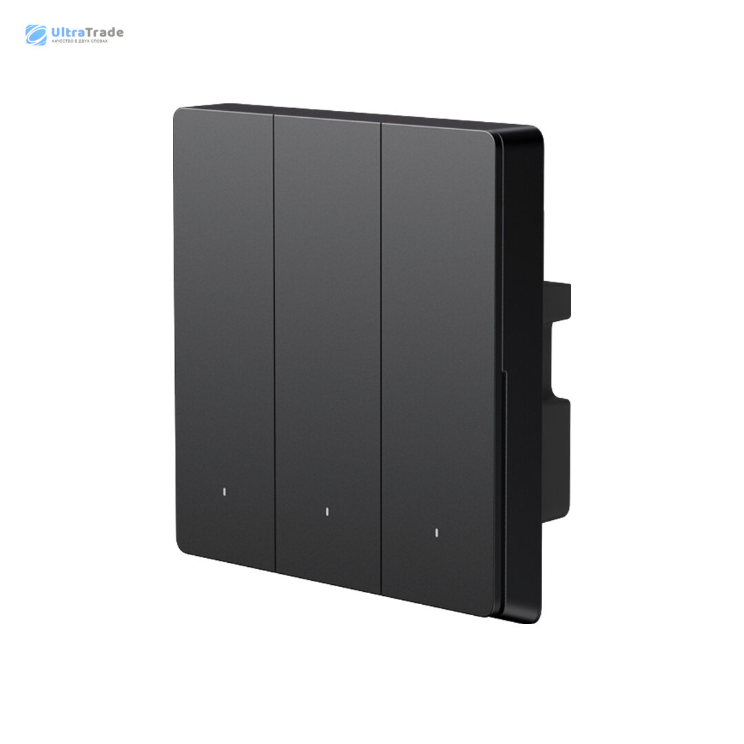 Умный выключатель трехклавишный Xiaomi Smart Switch Space Gray (XMS01CXS)