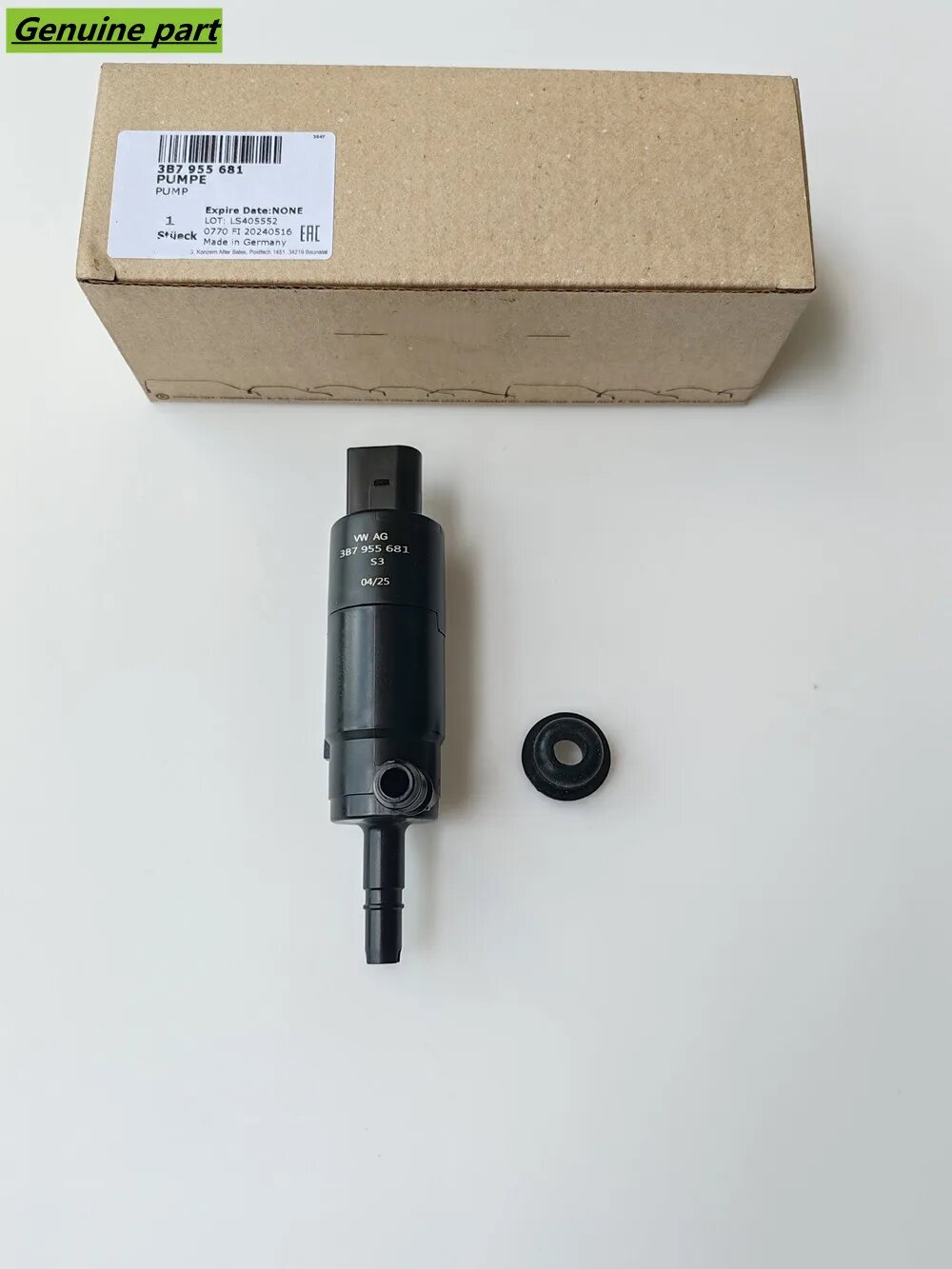 Комплект OEM 3B7955681 3B0955681A 1J0955681 67128377430 Насос омывателя фар автомобиля бампера для VW Jetta Golf Passat AUDI A3 A4 BMW X5