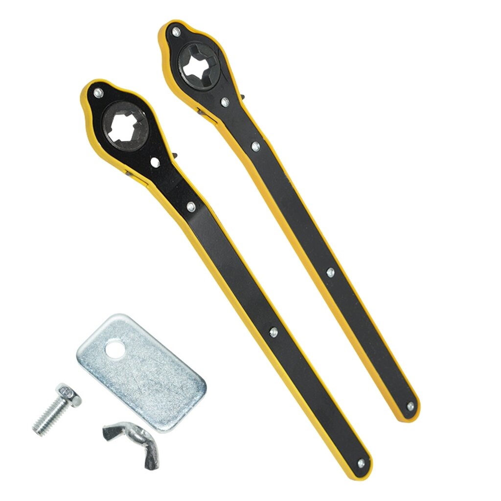 Комплект Автоматических Трудозатратных Домкратов С Храповым Ключом Из 2 Частей С Реверсивным Механизмом Для Ремонта И обслуживания Автомобильных Грузовых Шин