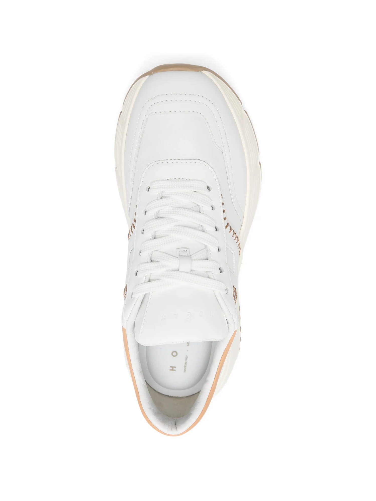 Кроссовки Hogan Hi-Fi, размер 39 EU, бежевый/белый — фото 1