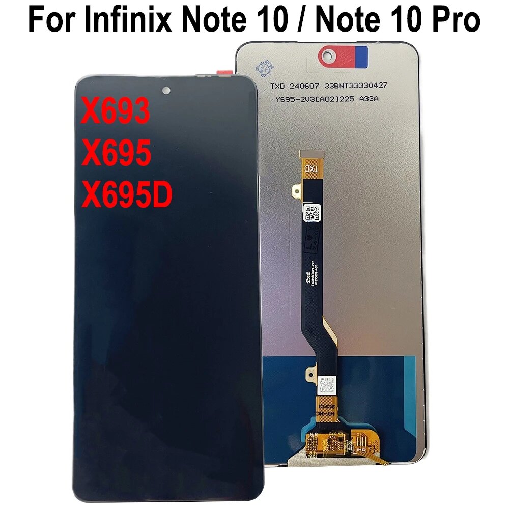 Для Infinix Note 10 X693, дигитайзер сенсорного экрана в сборе для Infinix Note 10 Note 10 Pro X695