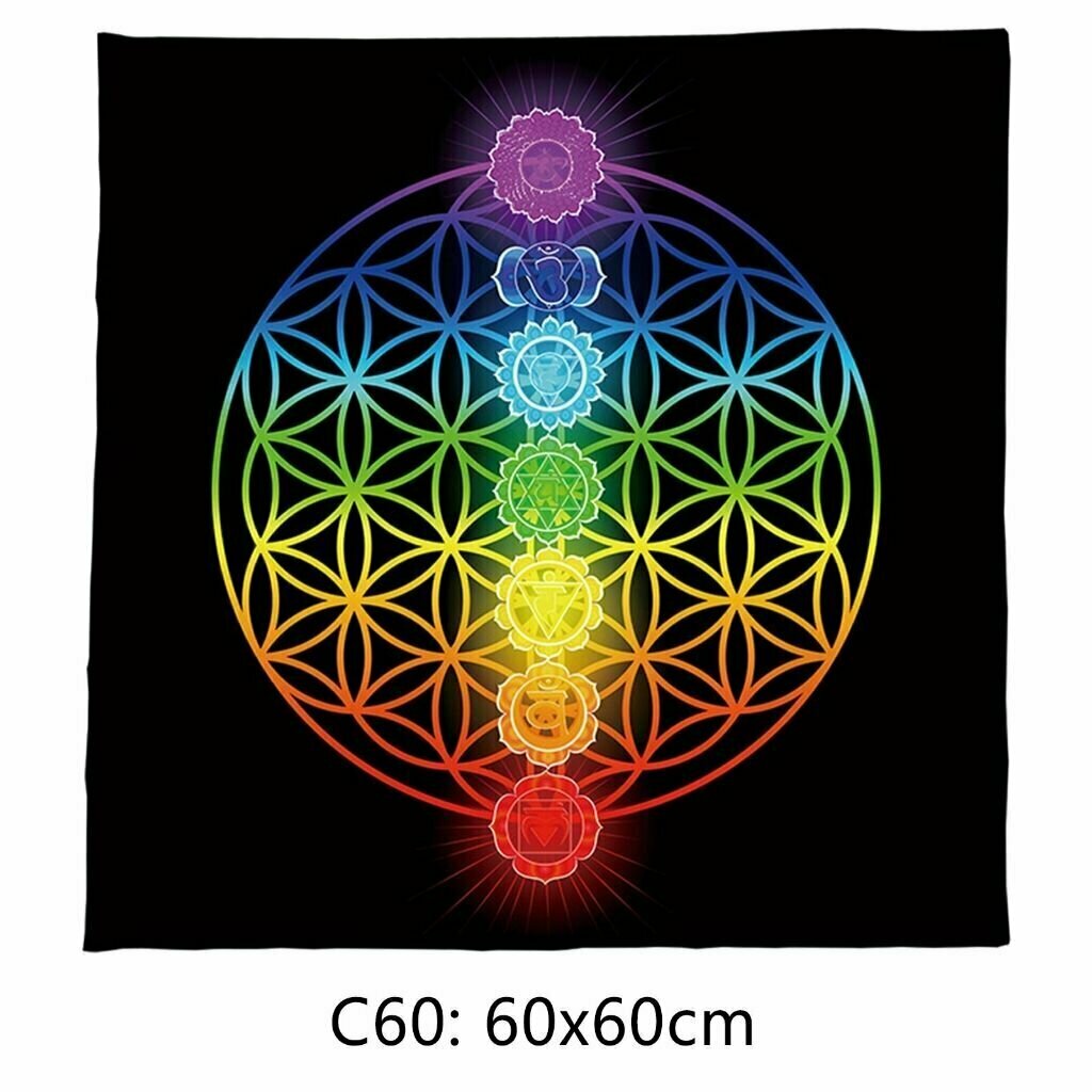 1 Скатерть Таро Мандала Цветок Жизни-353 60x60см