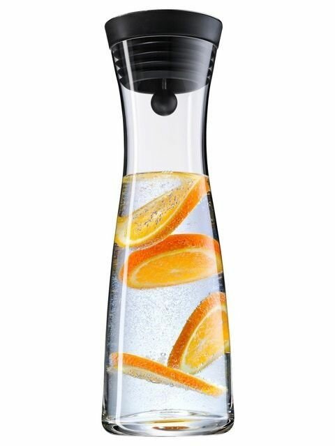 Графин WMF "Basic", для воды, с крышкой CloseUp, 1л, серебристый, стекло