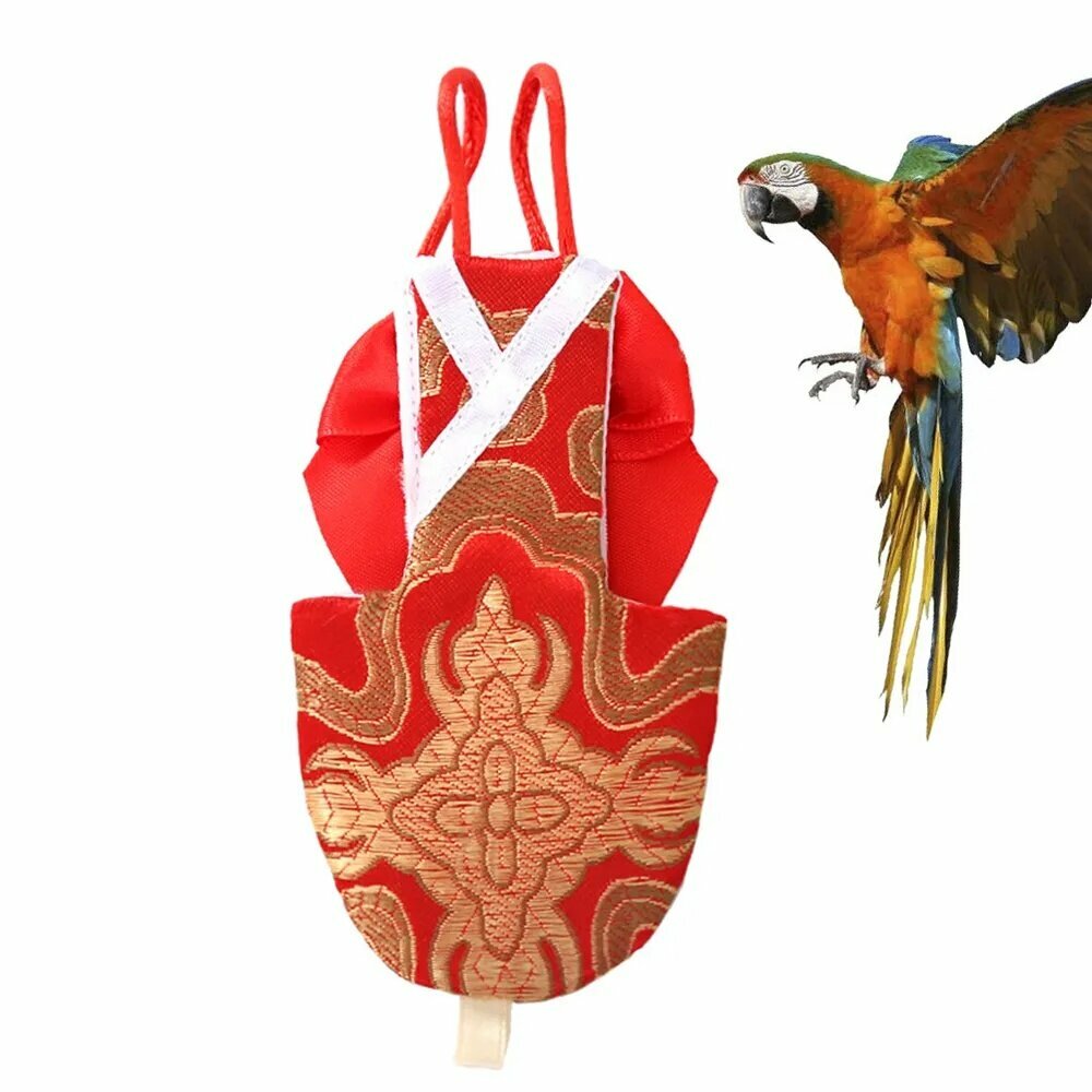 Функциональный комбинезон для птиц, размер L, создан для безопасных полётов