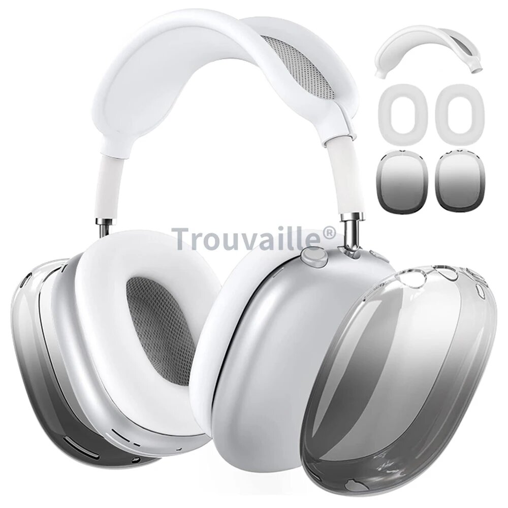 Силиконовый чехол Trouvaille для AirPods Max, Gradient Black White