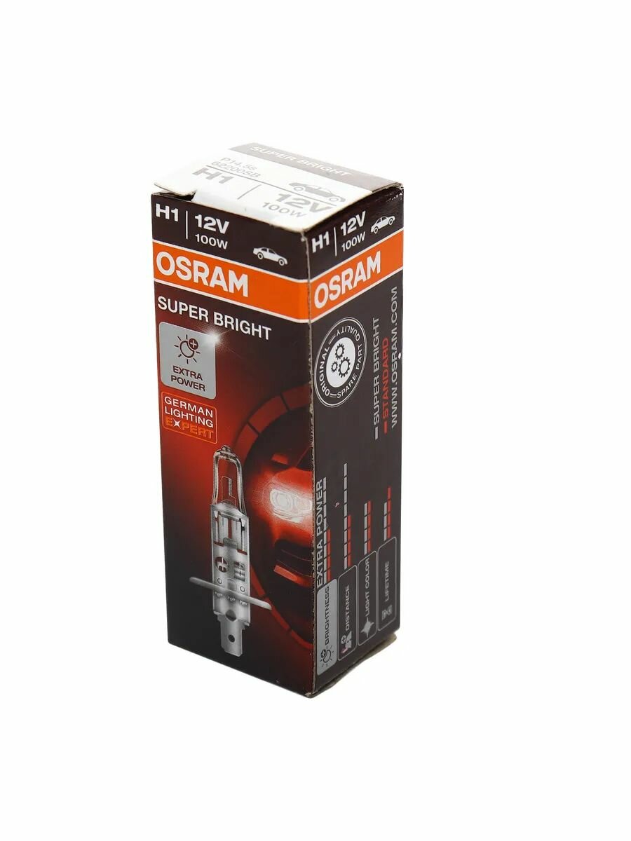 Автолампа H1 (100) P14.5s SUPER BRIGHT 12V