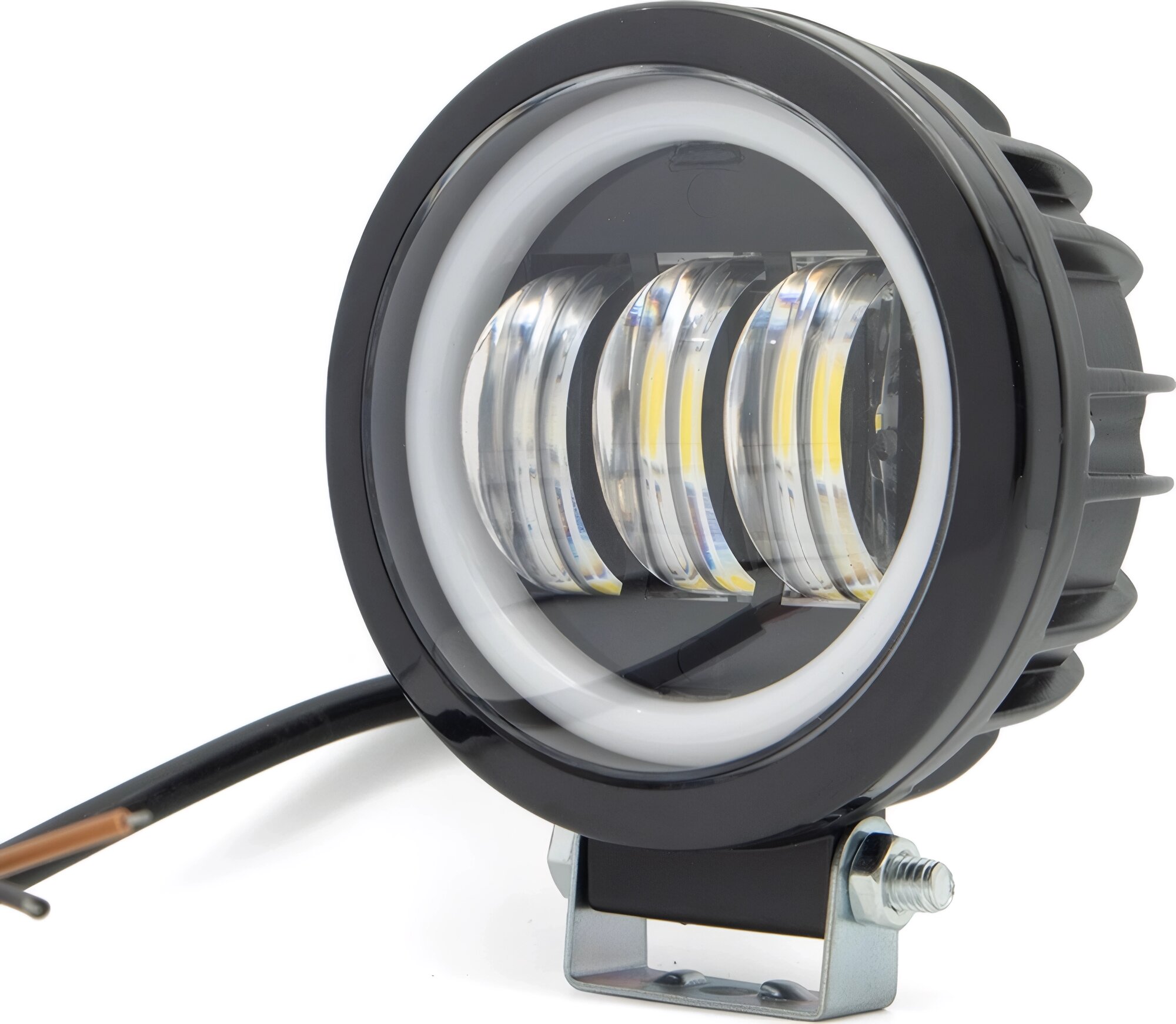 Фара дополнительная светодиодная 12/24 Вт, 90х113мм Автоград G0029T