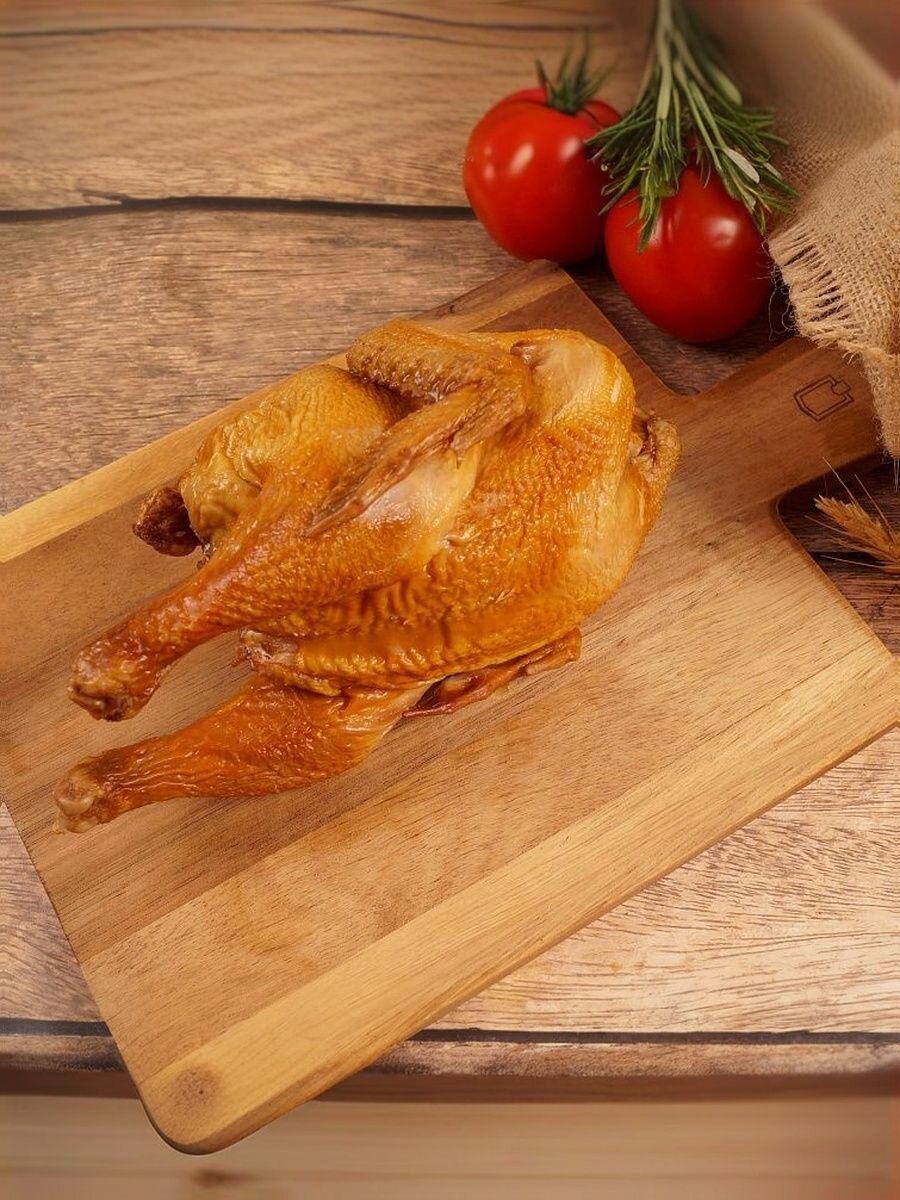 Цыпленок корнишон горячего копчения 800 гр, Ферма Евгения Рошаля