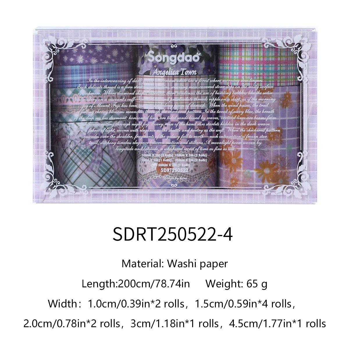 10 Рулонов/набор Цветных Декоративных Лент Васи Для Скрапбукинга, Журналов, Чехлов Для Телефонов И Украшения Кружек