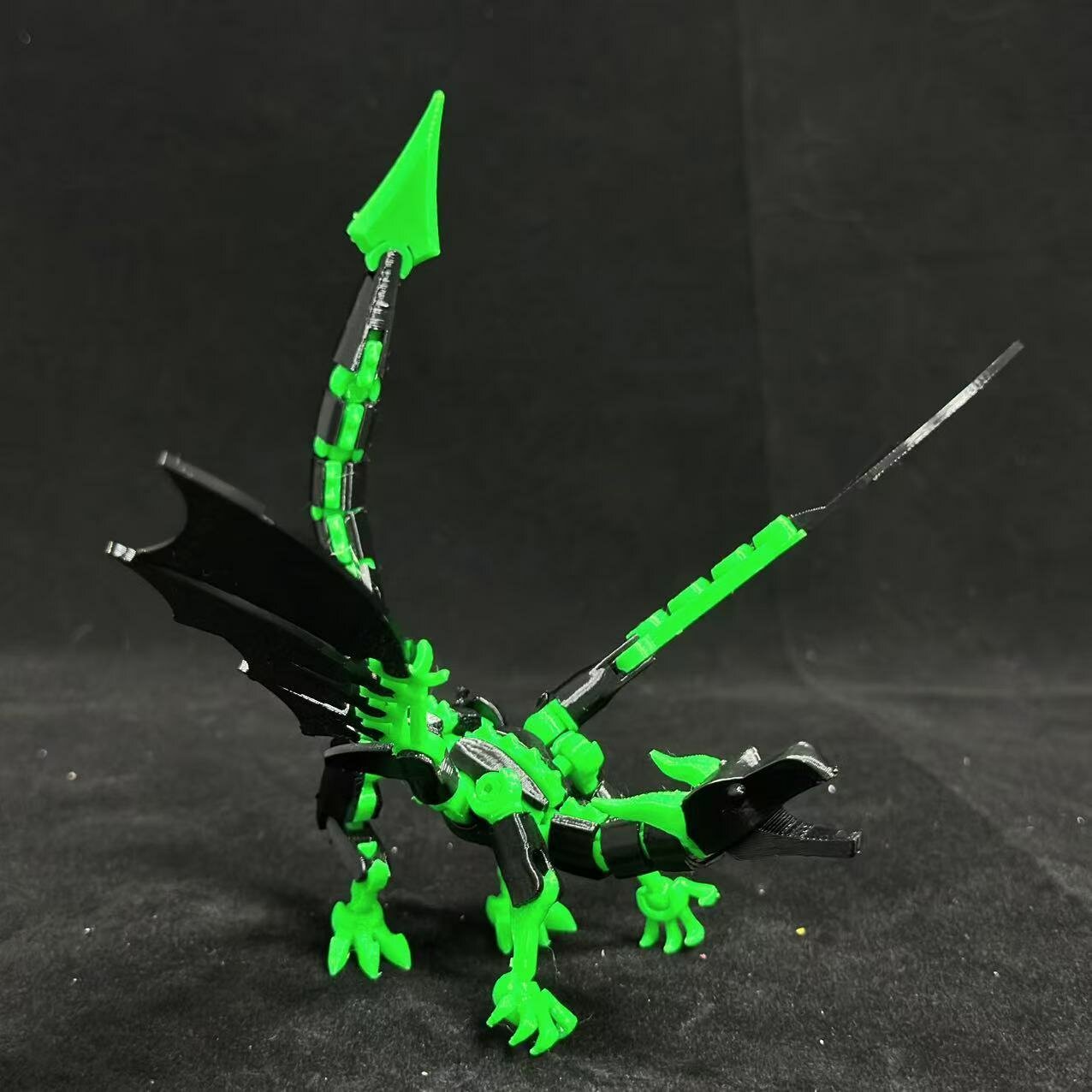 3D-печатная подвижная фигурка китайского дракона, детская игрушка-динозавр, украшение для аквариума, универсальная новая модель.