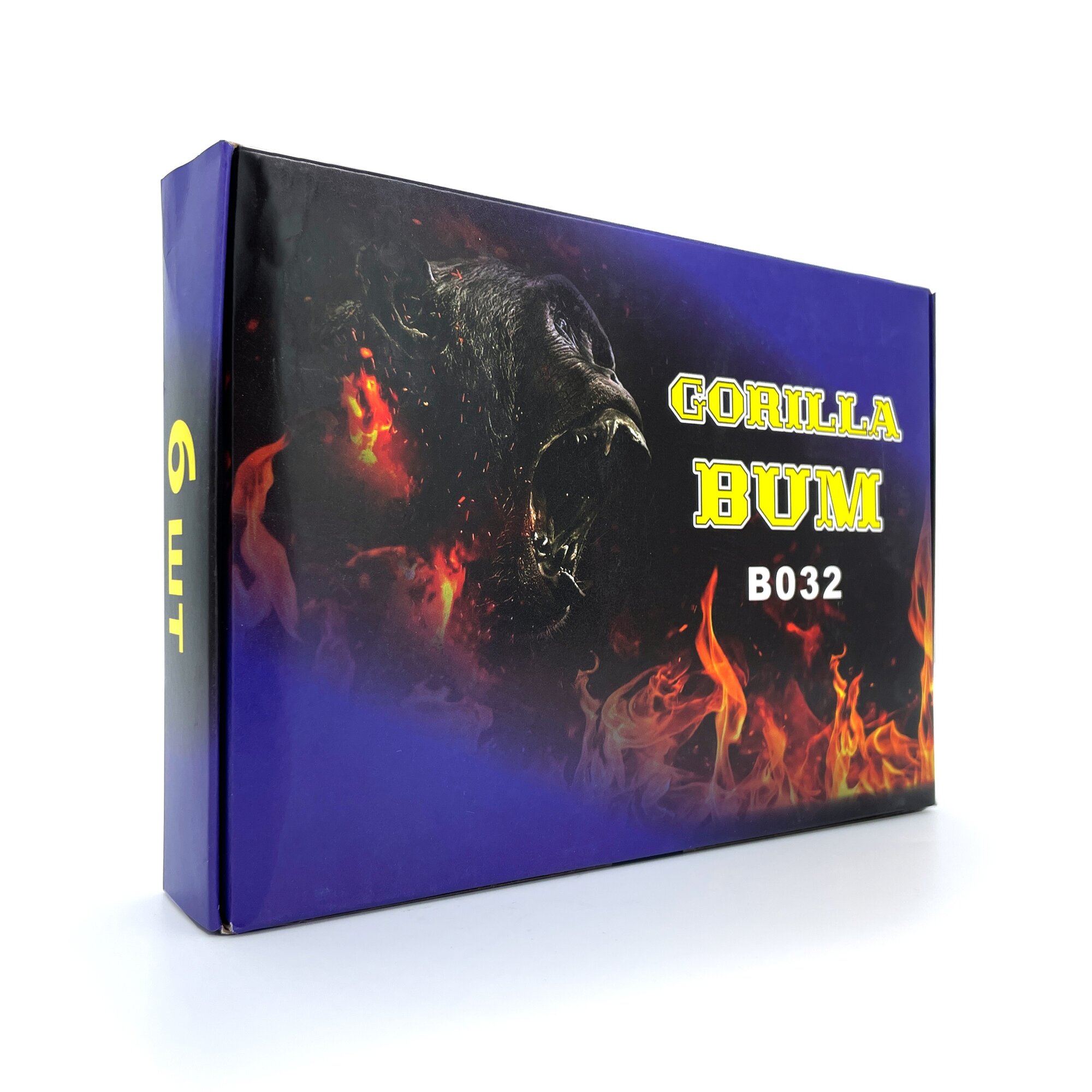 Петарды GORILLA BUM 6 шт 12 гр пороха диаметр 26 мм громкость 130 Дб ТМ Волк