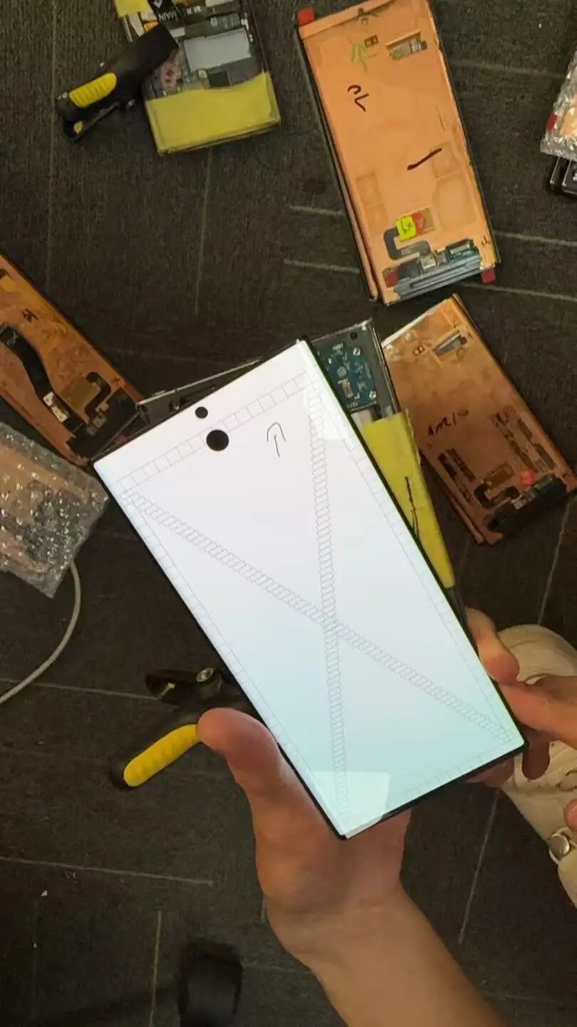 С дефектами для Samsung S23 Ultra ЖК-дисплей с сенсорным экраном для Samsung S23Ultra 5G S918 S918B S918U ЖК-дисплей без замены рамки S23U dot line-2