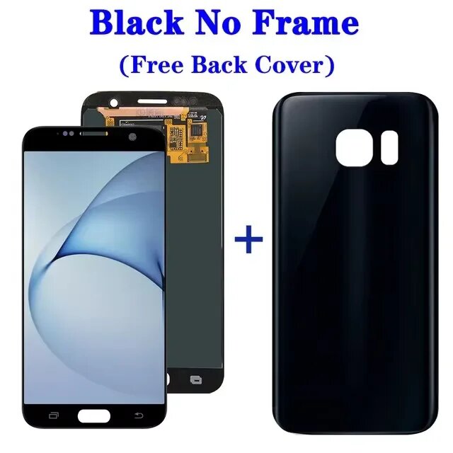 Amoled Burn Shadow ЖК-дисплей для Samsung S7 G930, ЖК-дисплей, дигитайзер сенсорного экрана в сборе для Samsung G930 G930F, ЖК-дисплей с рамкой Black No Frame BC