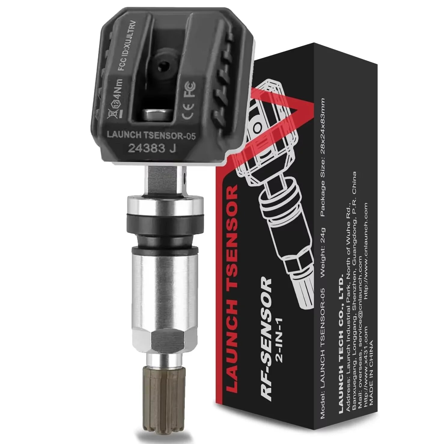 2025 LAUNCH X431 TSENSOR-05 Датчик TPMS 315 МГц/433 МГц Двухчастотный ввинчивающийся 1 Pcs