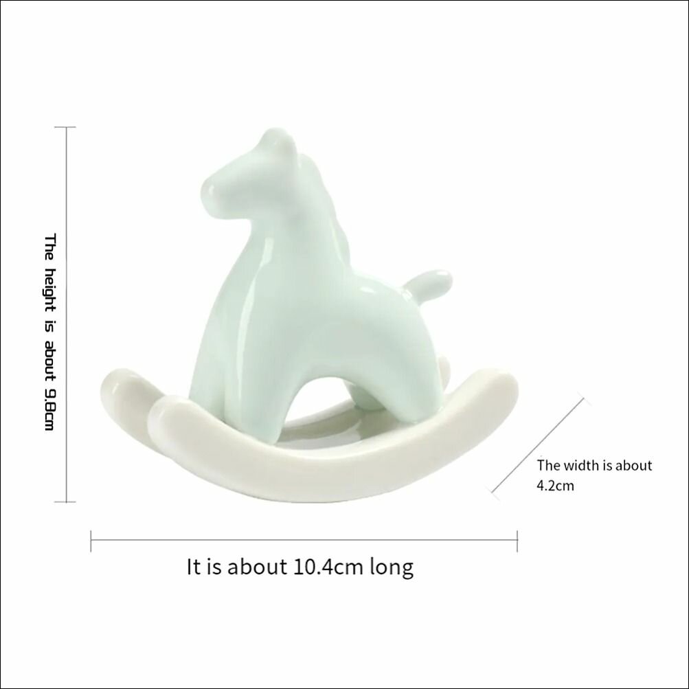 Керамическая Статуя Лошадки-Качалки Для Дома, Скульптура Современного Искусства, C