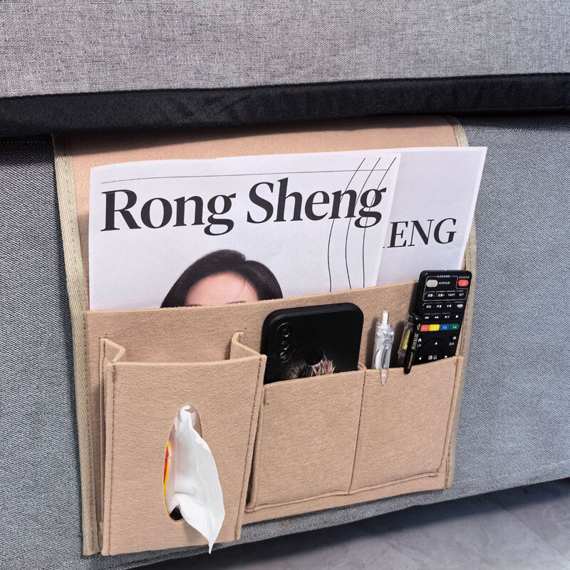 Многофункциональная сумка для хранения на подлокотнике дивана с отделением для пульта дистанционного управления, тканевый органайзер для мелочей у кровати, многофункциональная сумка для хранения телефона.