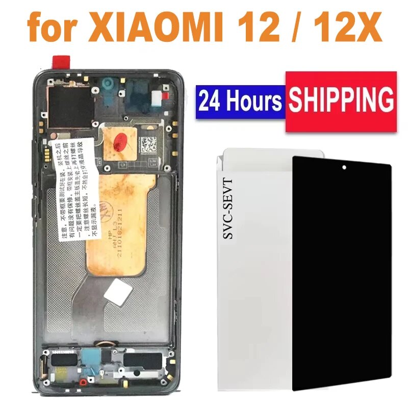 6,28-дюймовый ЖК-дисплей для Xiaomi 12 Mi 12, сенсорный экран Mi12 2201123 г, 2201123 12X Blue frame