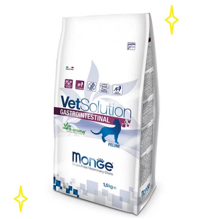 Корм для кошек Gastrоintestinаl Cat Vet Solution беззерновой, 1,5 килограмма