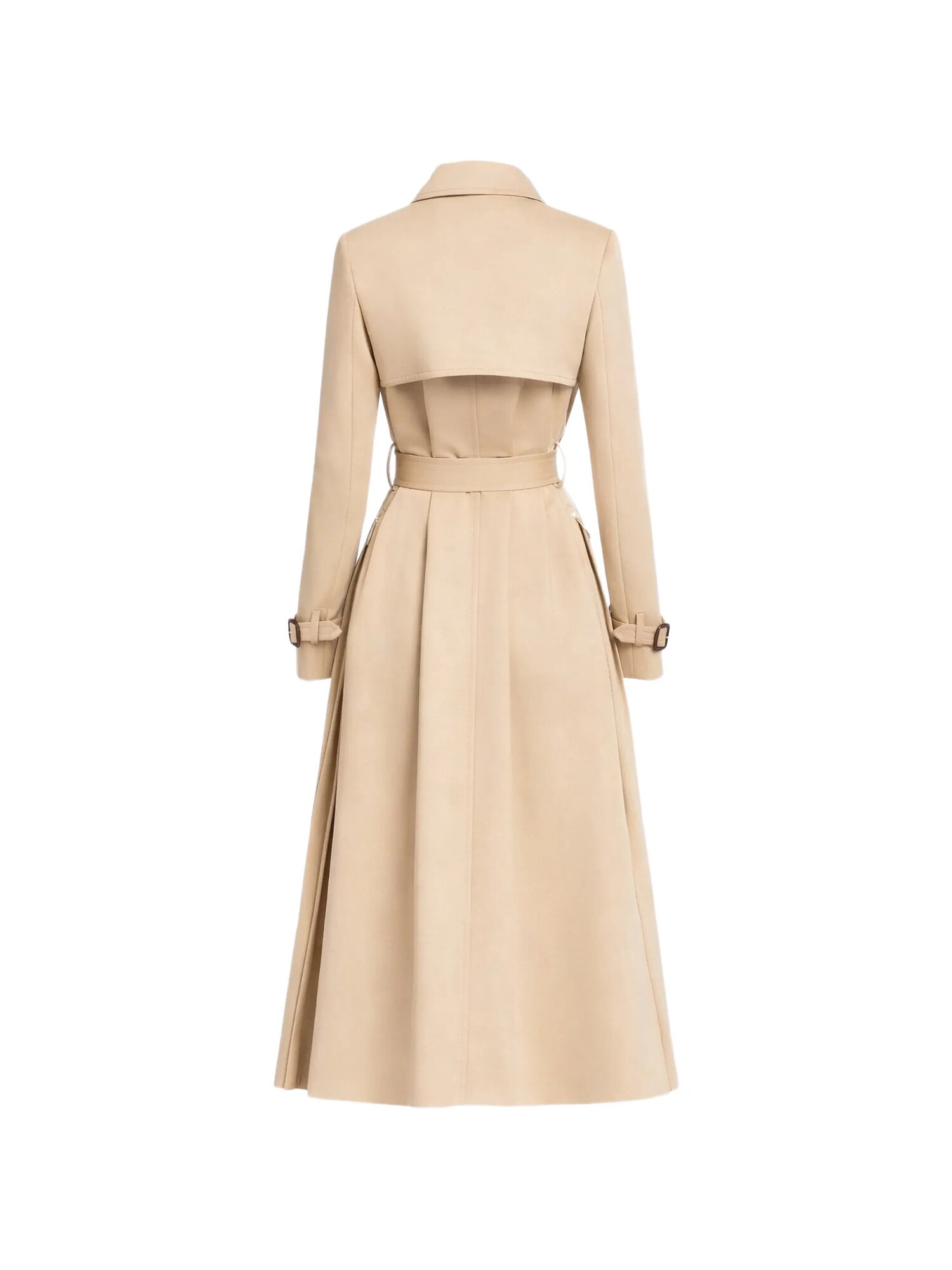 Пальто Elie Saab Belted pleated coat, размер 46, разноцветный — фото 1