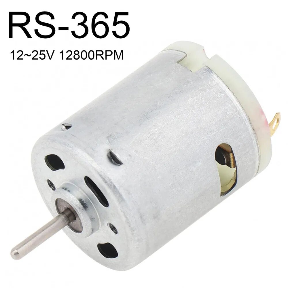Micro RS365 DC Motor 12-25V Массажер Мотор Фен Микромотор с пьезорезистором и угольной щеткой