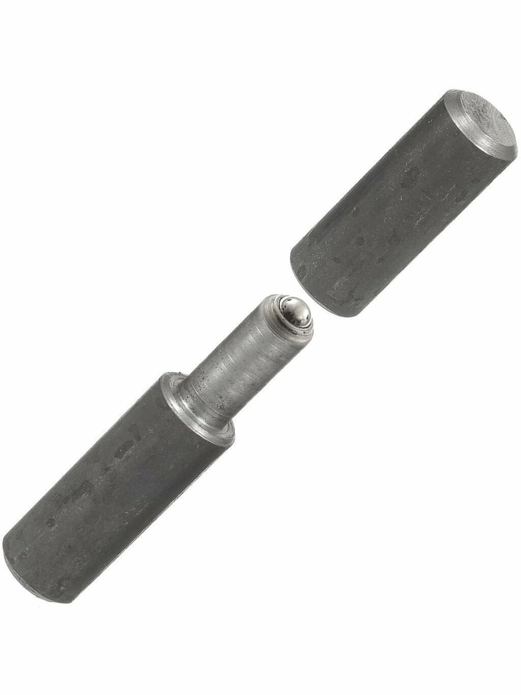 Петля гаражная 40х160 мм с завальцованным шариком для ворот и гаража, сварная, цилиндрическая, универсальная, 1 шт.