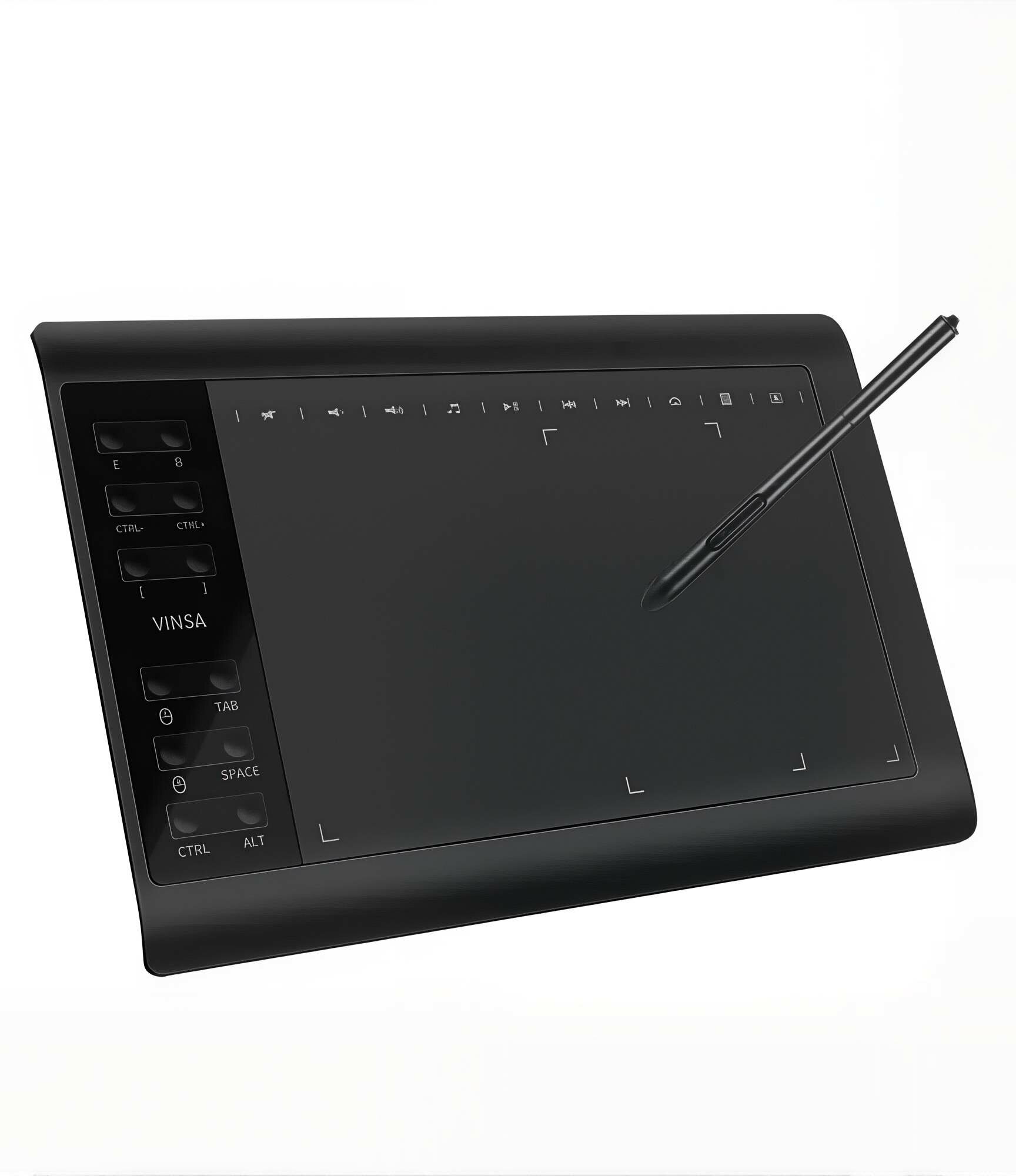 Графический планшет Vinsa "VIN 1060 PLUS", 25 см x 15 см, черный