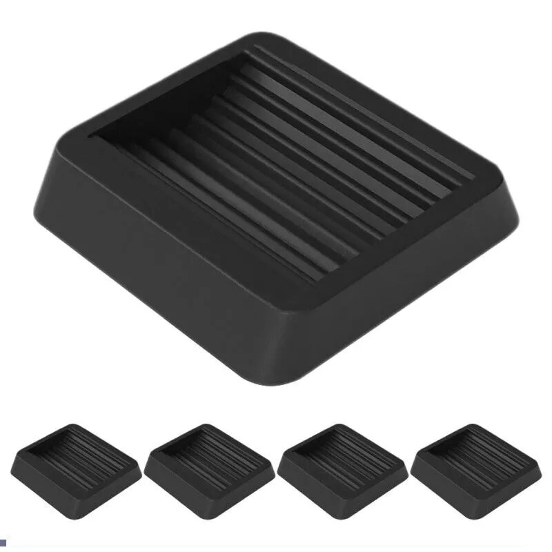 Стопор колес мебельный TPU черный, 4 шт. для фиксации колес