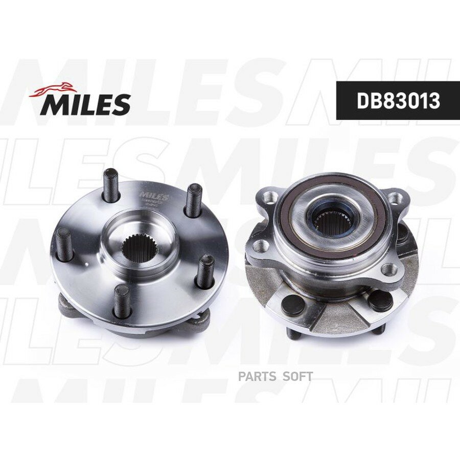 MILES DB83013 Ступица с подшипником передняя +ABS TOYOTA AURIS I/AVENSIS III T270/COROLLA IX/RAV4 III 02-. ()