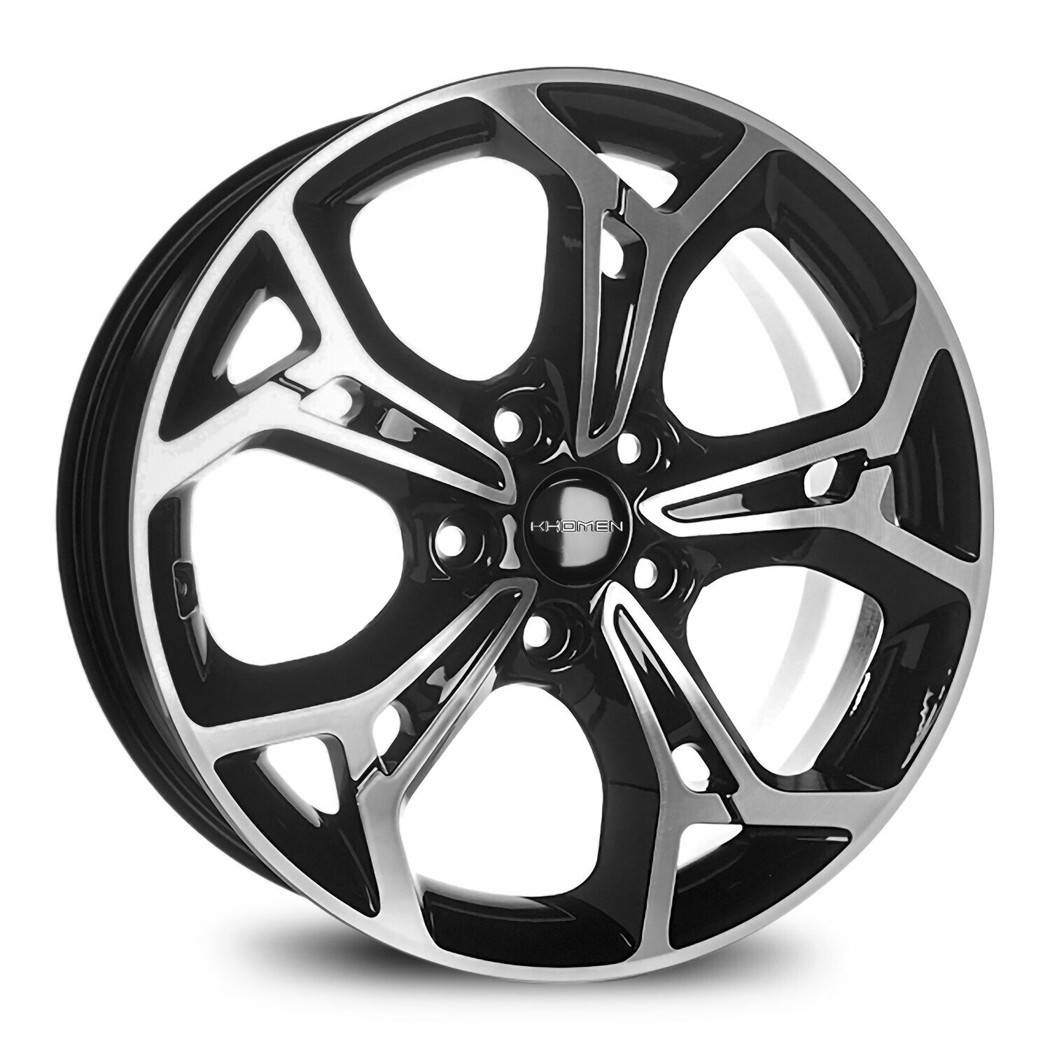 Диск автомобильный Khomen Wheels 1702 Kia Sportage 7x17 5x114,3 ET48,5 67,1 Black-FP