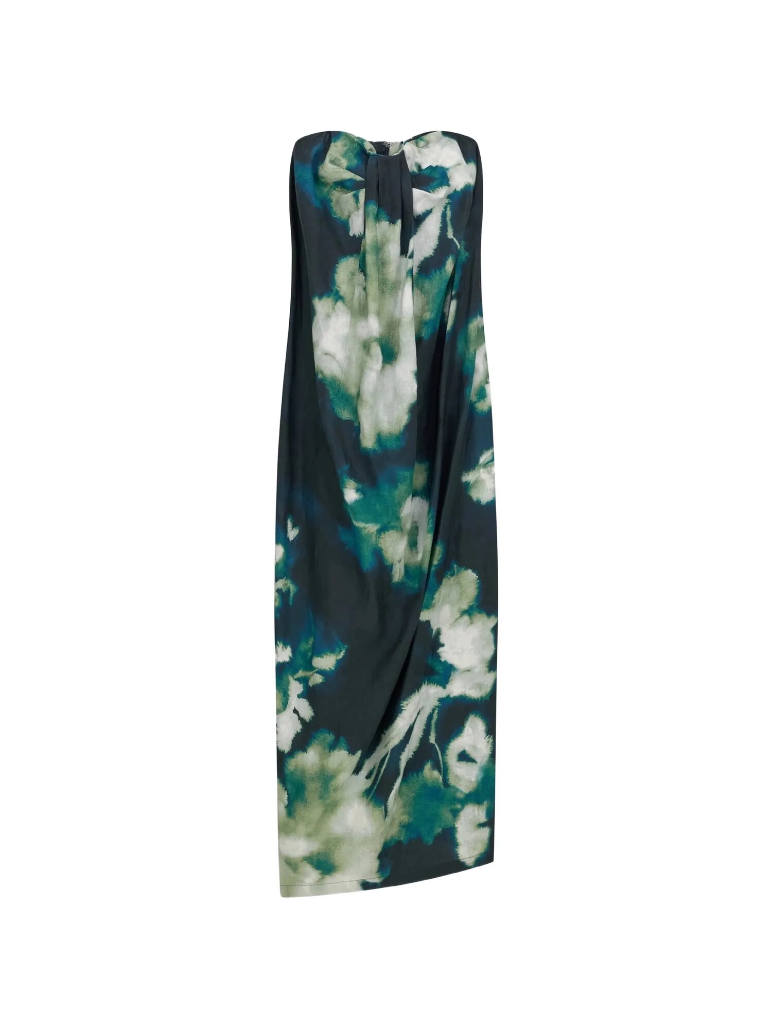 Платье Floral-print strapless dress
