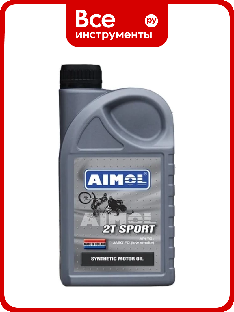 Масло для двухтактных мотоциклетных двигателей 2T Sport 1 л AIMOL 8717662398438, красный
