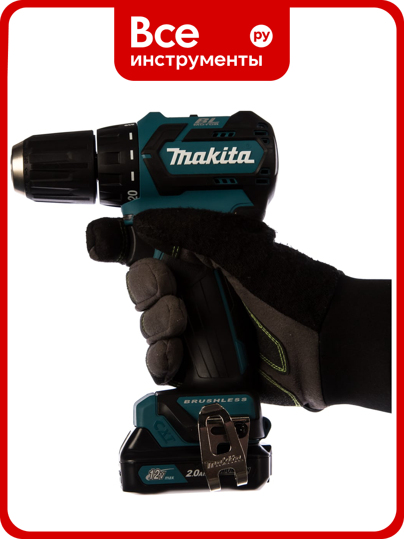Аккумуляторная дрель-шуруповерт Makita CXT DF332DWAE
