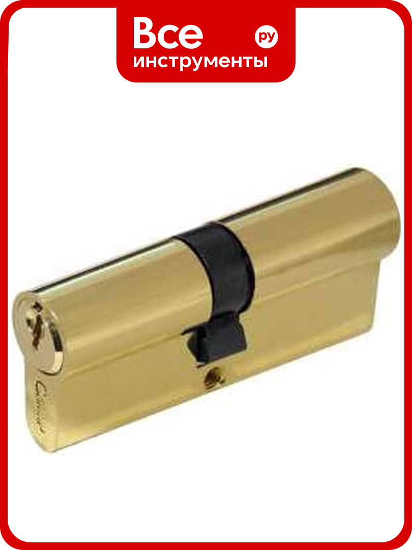 Цилиндровый механизм Самир Kilit N80 кл.-кл. 5 анг. кл. цвет: пол. латунь (PB) 212080PB