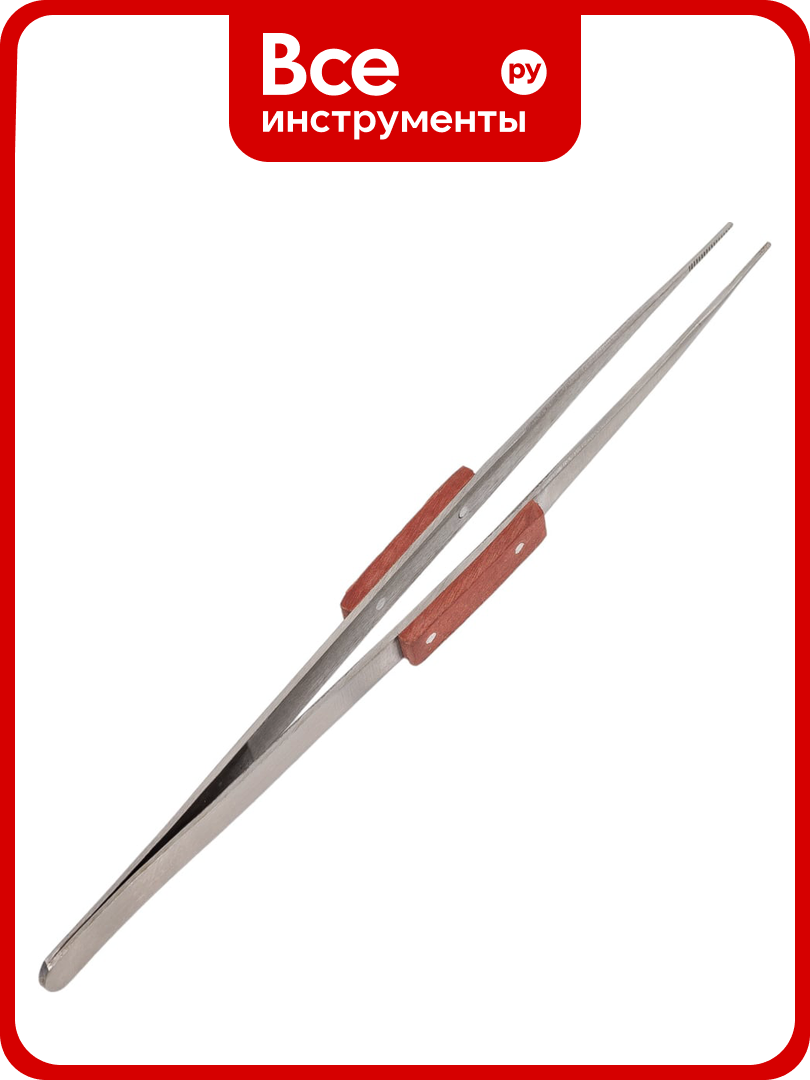 Пинцет ProsKit 1PK-119T, уменьшения давления, острый прямой кончик, плоские рифленые губки, для электроники