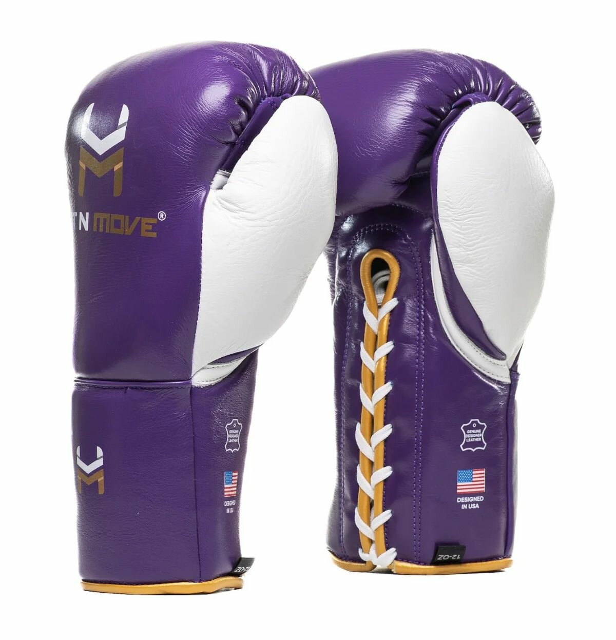 Перчатки боксерские HIT N MOVE Suvari Horse Hair Boxing Gloves (Lace up), 16 унций, фиолетовые