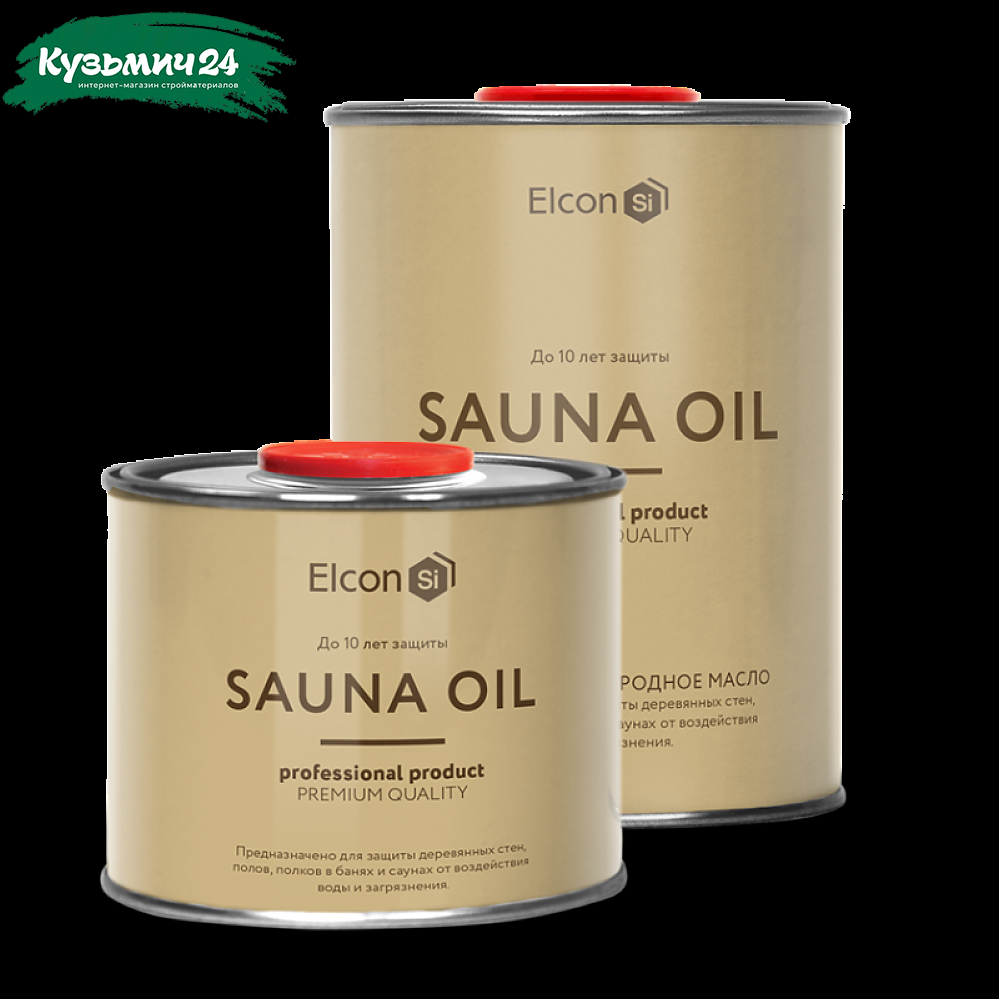 Масло для полков Elcon Sauna Oil 0.5л, 2 шт.
