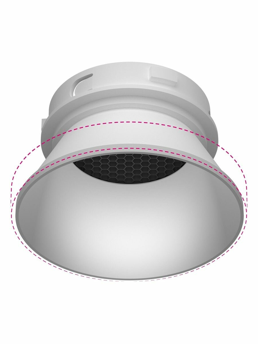 Рефлектор Citilux SkyPORT CLP10MR0, для натяжных потолков, белый, 7.2 см х 10 см