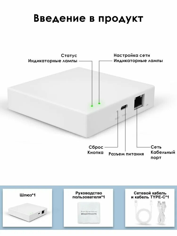 Проводной Zigbee шлюз Matter — фото 1