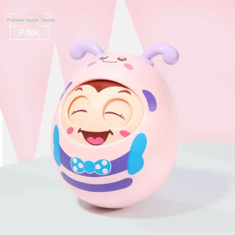 Игрушка-непоседа мигающая, розовая, в коробке