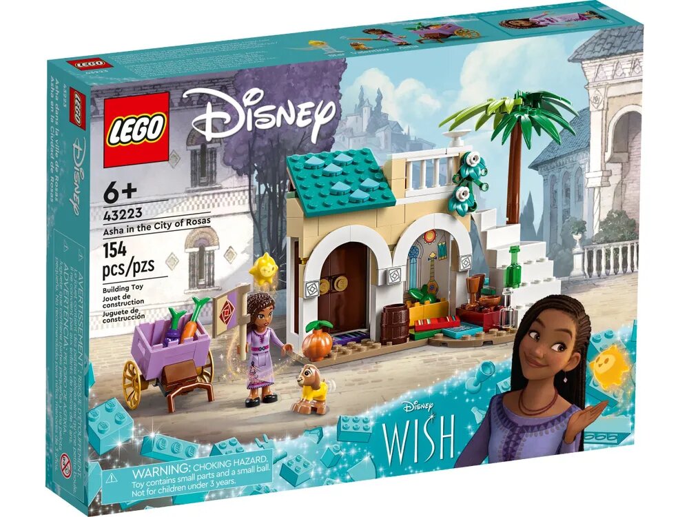Лего Disney серия, LEGO 43223 Аша в городе роз, lego конструктор для мальчика, лего для девочек