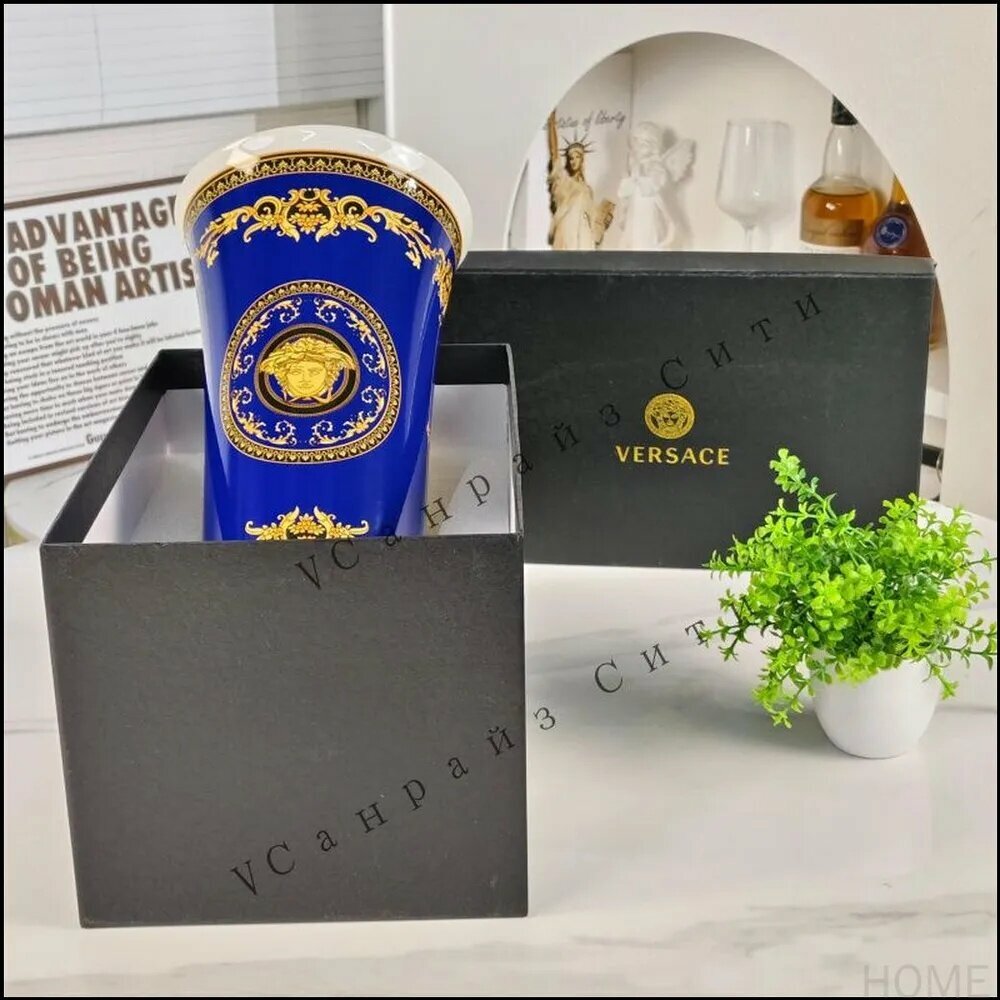 Versace Ваза, 12.2 см , Костяной фарфор, 1 шт