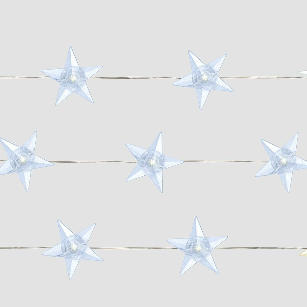 Гирлянда новогодняя 1.8 м холодный белый 5000K USB Звёздочки Feron CL571 41645