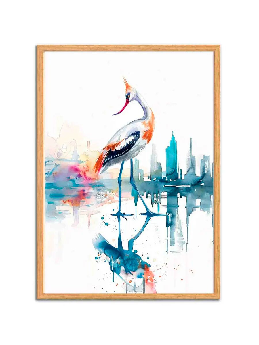 Авокадо-Птичья йога 3, Плакат 30x42см