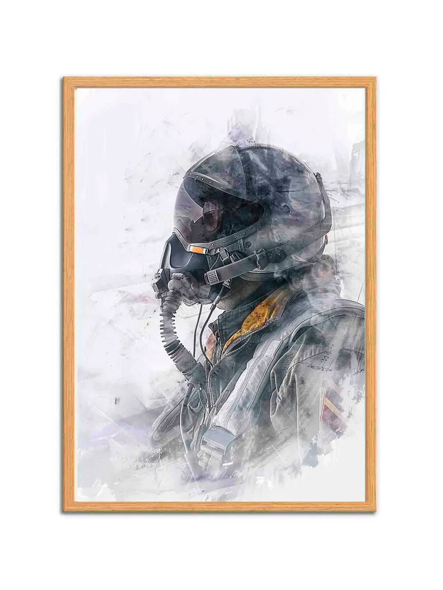Ворона-птица-пилот 3, Плакат 30x42см