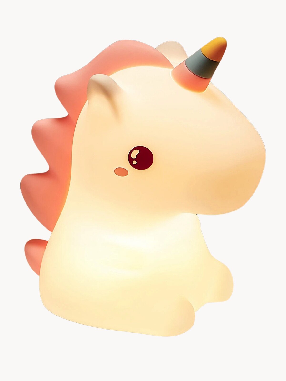 Ночник-светильник силиконовый единорог для новорожденных