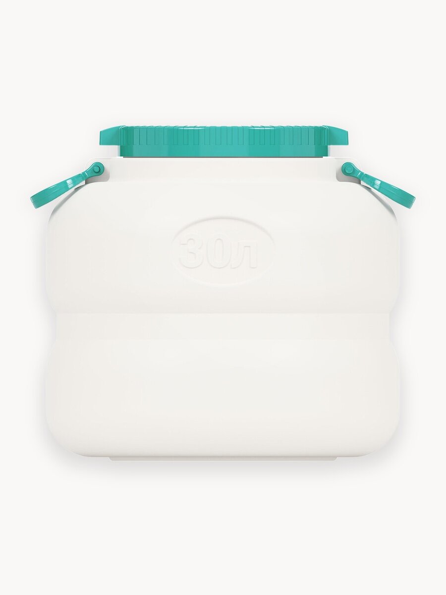 Канистра Альтернатива "Байкал", для воды, 30 л, с ручками, белая