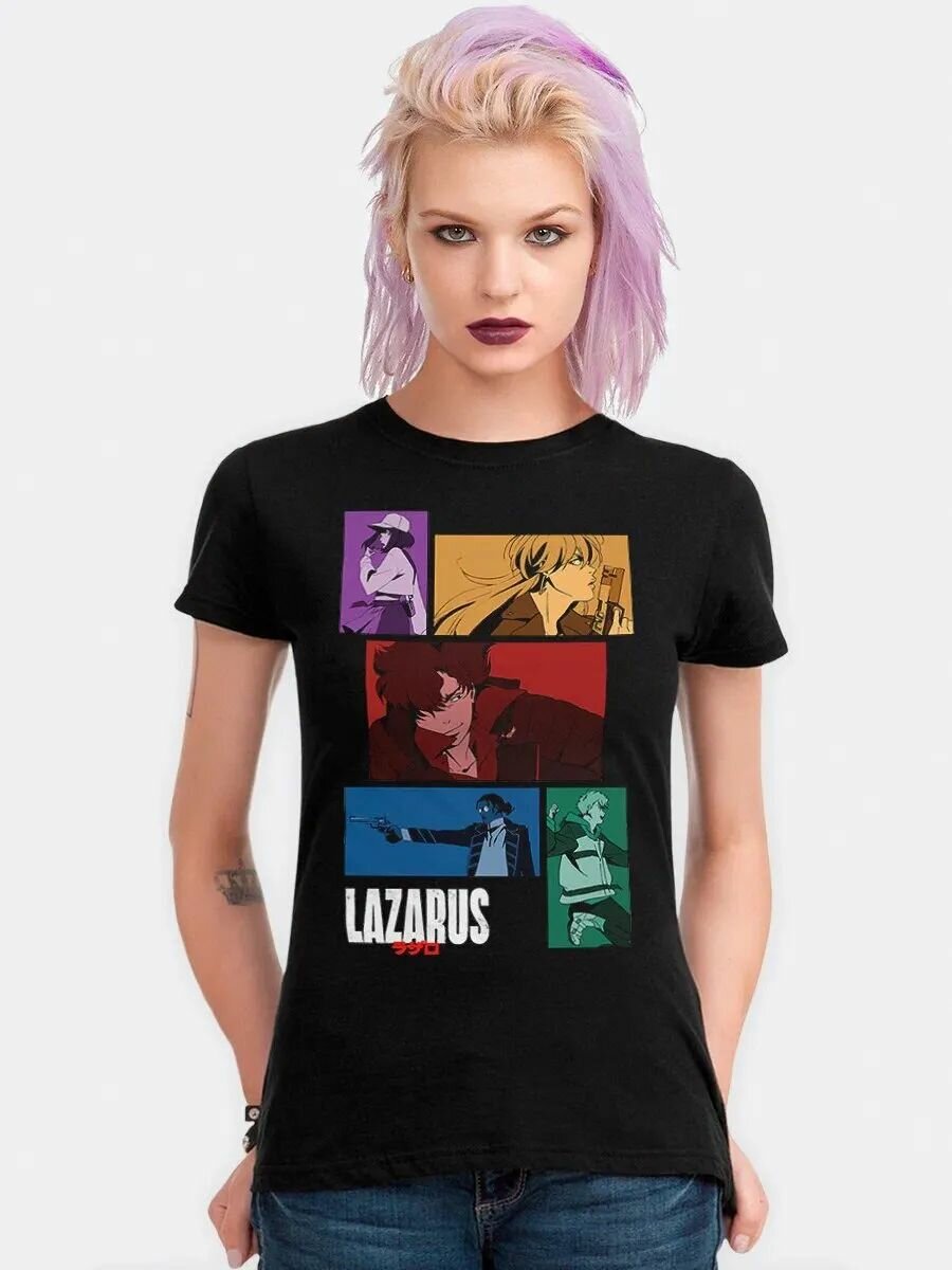 Футболка Лазарь / Lazarus / Женская черная XS