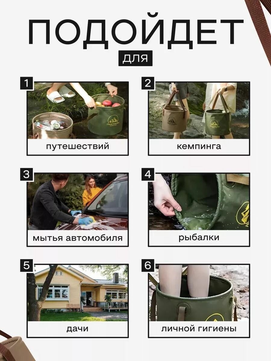 Ведро туристическое — фото 1