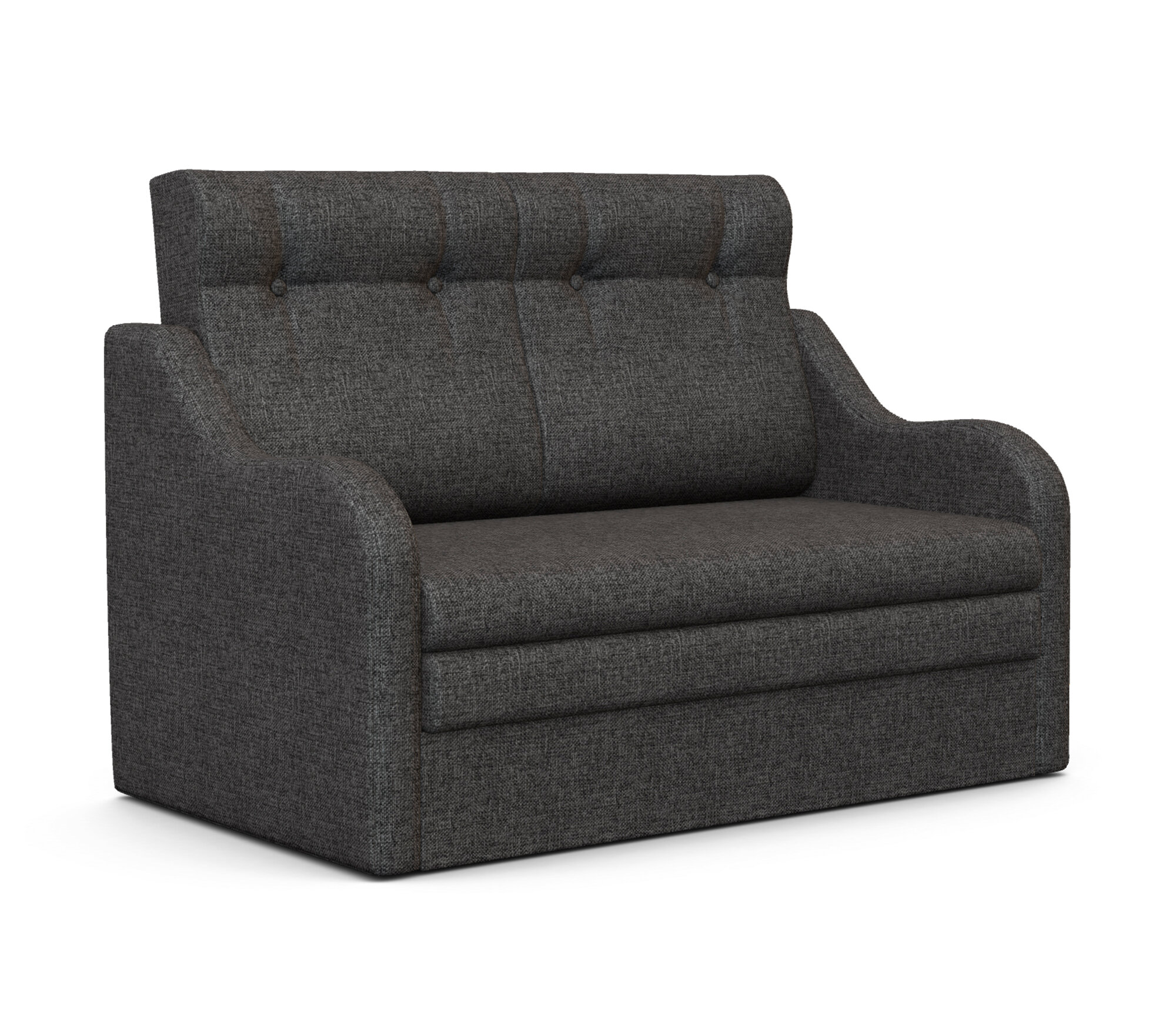 Диван-кровать Классика 2В, Малютка, раскладной, рогожка темно-серый